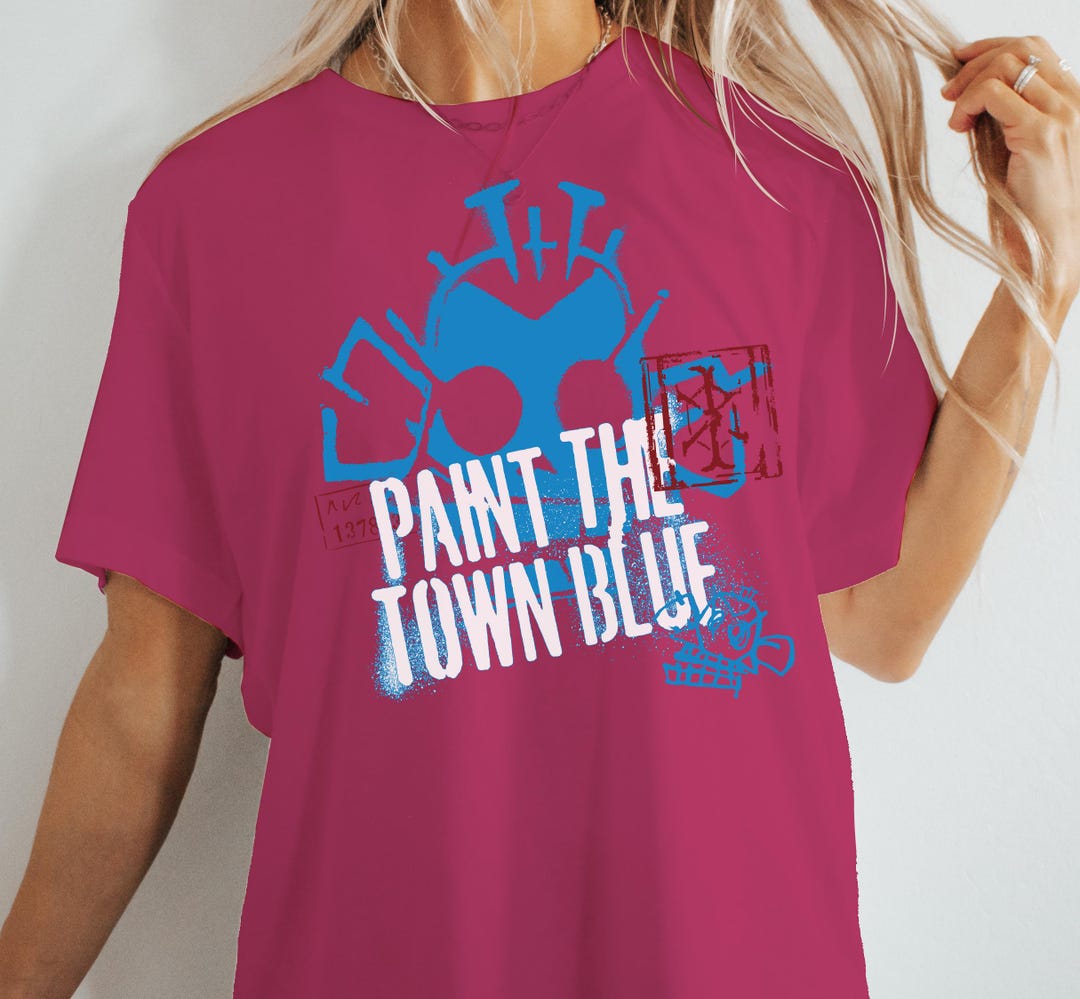 Fanmade Arcane Jinx Paint the Town Blue Subtle Streetwear Graffiti ...