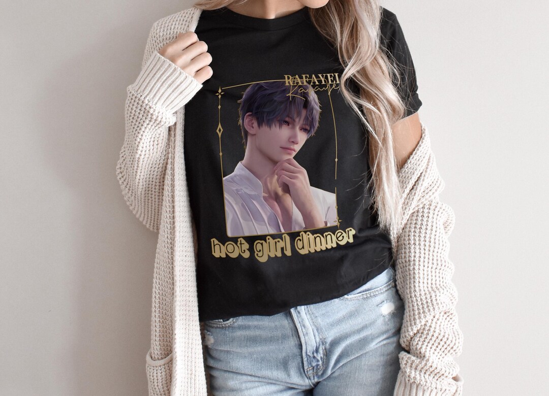 Rafayel Funny Hot Girl Dinner Meme Love and Deepspace Retro Streetwear ...