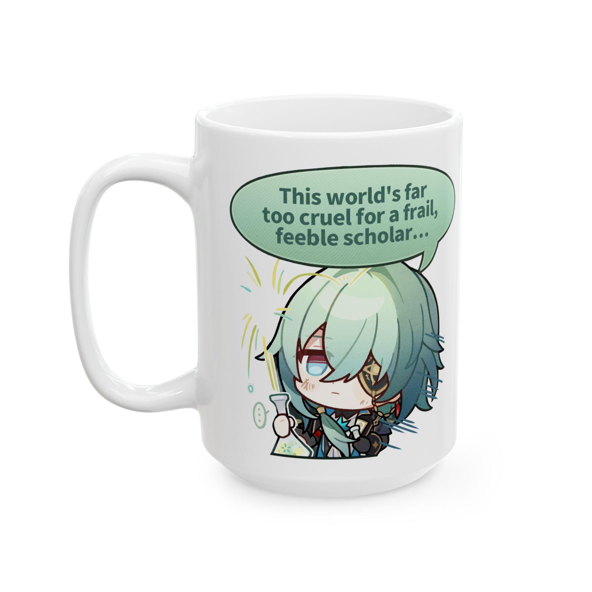 Anaxa HSR Meme Mug, Anaxagoras Funny Frail, Feeble Scholar Emoji ...