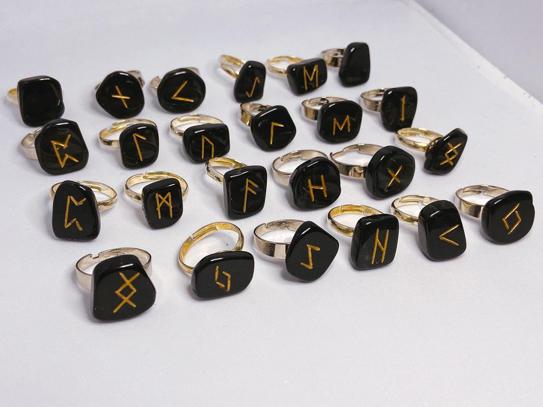 Mystery Rune Ring - Etsy