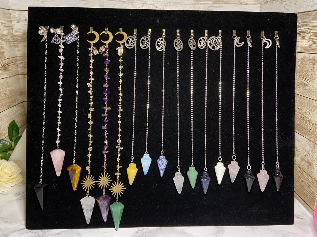 Assorted Crystal Pendulums - Etsy