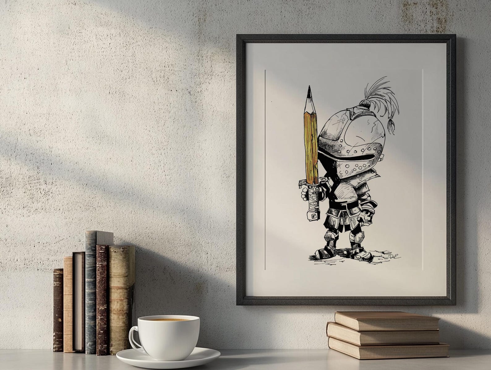 Digital Download - Ready to Print Ink Draw - Knight - Etsy