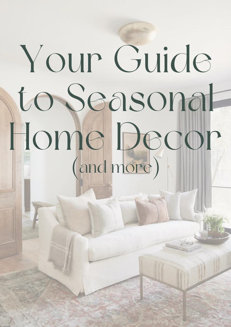 Guide to Seasonal Home Decor - Etsy
