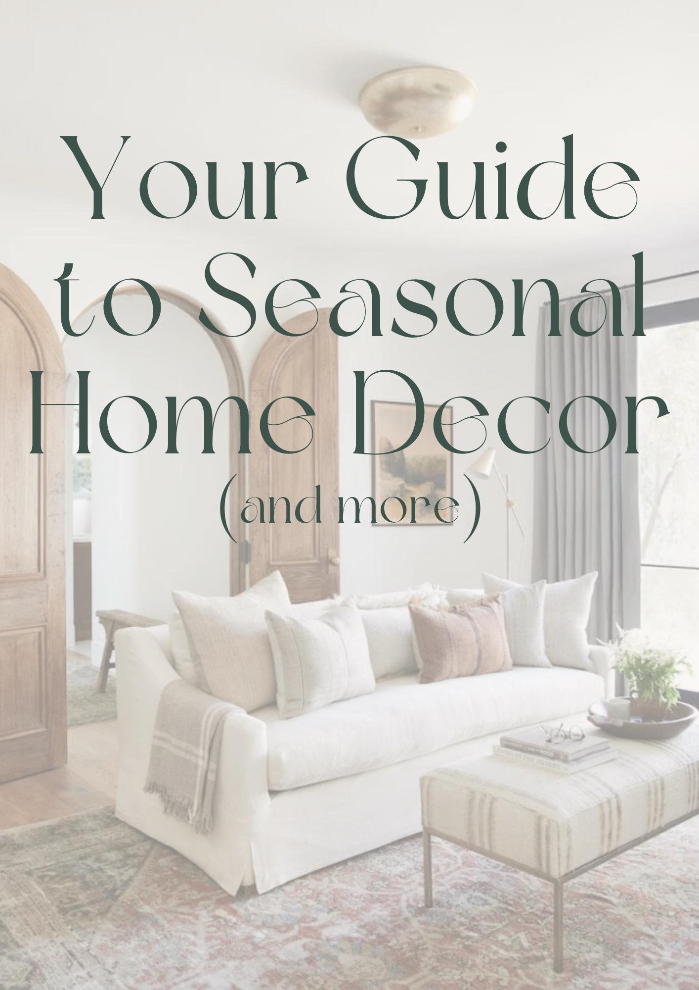 Guide to Seasonal Home Decor - Etsy