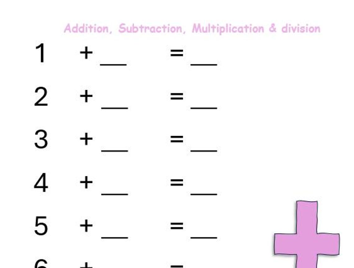 Basic Maths Questions - Etsy