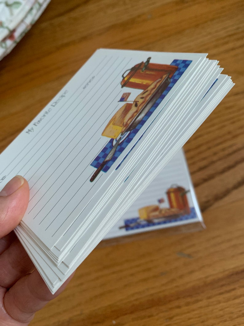 Vintage 1980s 90s Blank Recipe Cards Recipe Cards 3.25x4.5 - Etsy