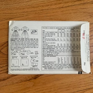 Vintage 1950s Women's Shirtdress Sewing Pattern - Day or Evening Style ...