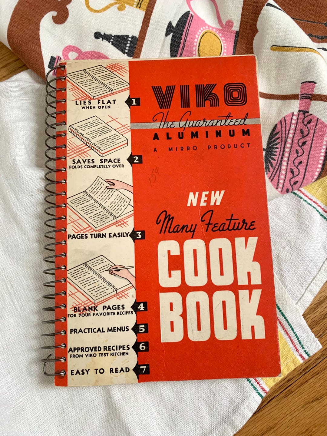 Vintage 1939 Viko Aluminum New Many Feature Cookbook - Depression Era ...