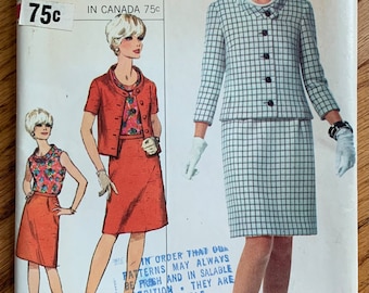 Vintage 1950s Women's Blouse, Skirt & Jacket Sewing Pattern - Day ...