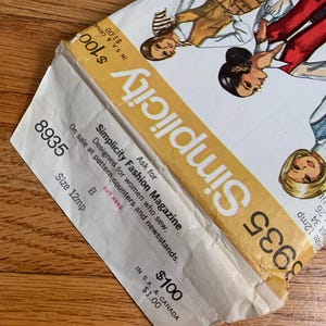 Vintage 70s Petite Jumper, Vest & Pants Sewing Pattern B34 ...