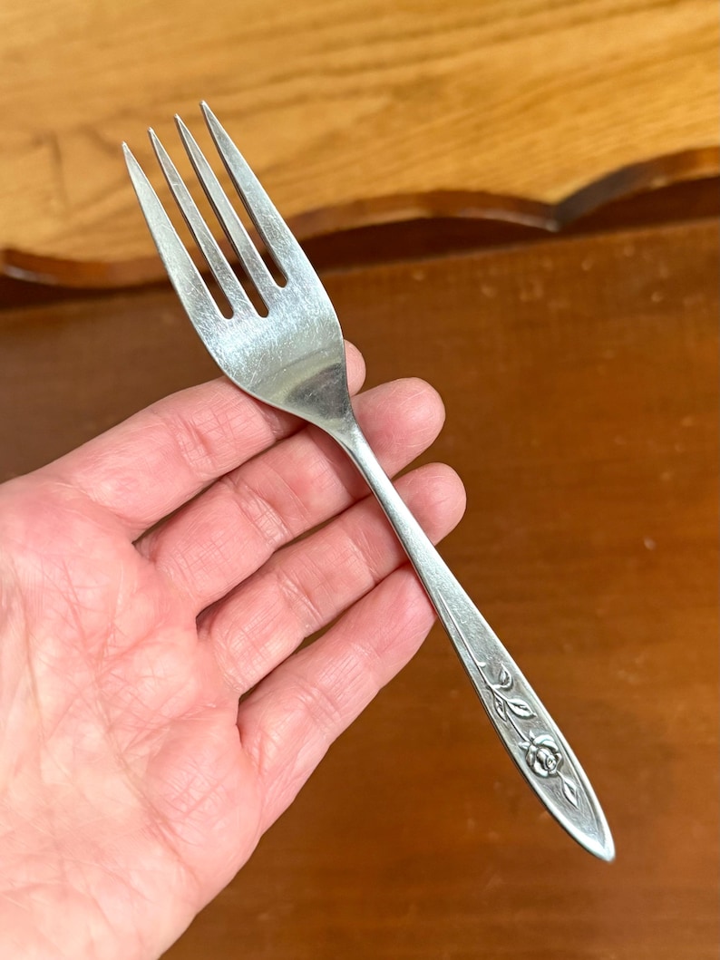 Vintage 1960s Oneida Community My Rose Stainless Flatware & Serving ...