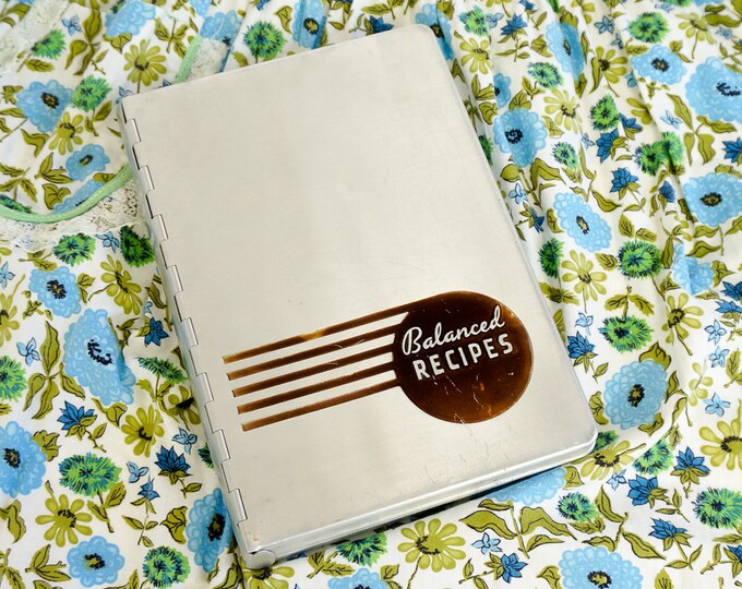 Vintage 1930s Cookbook / Balanced Recipes by Pillsbury 1933 Aluminum ...