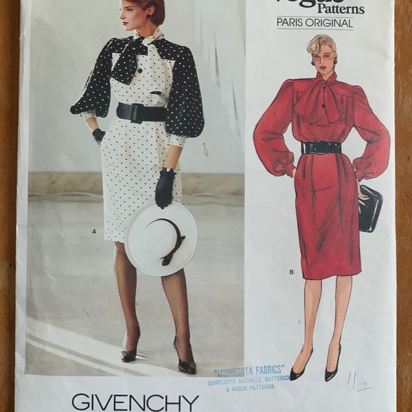 Vogue Patterns Givenchy - Etsy