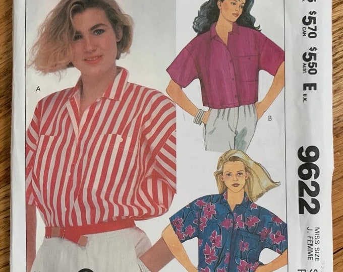 Vintage 80s the Gap Very Loose Fitting Shirt Sewing Pattern - Mccall's ...