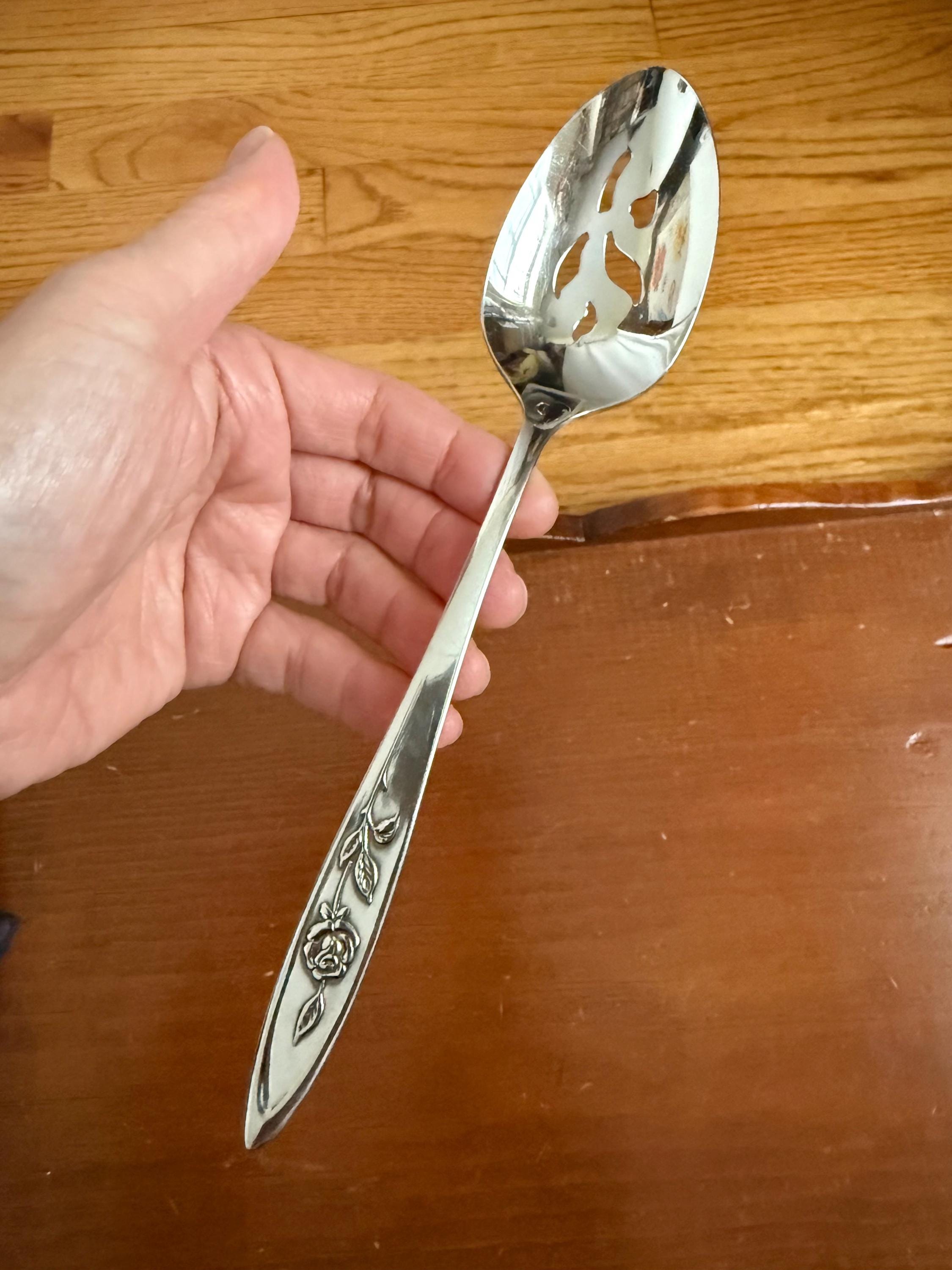 Vintage 1960s Oneida Community My Rose Stainless Flatware & Serving ...
