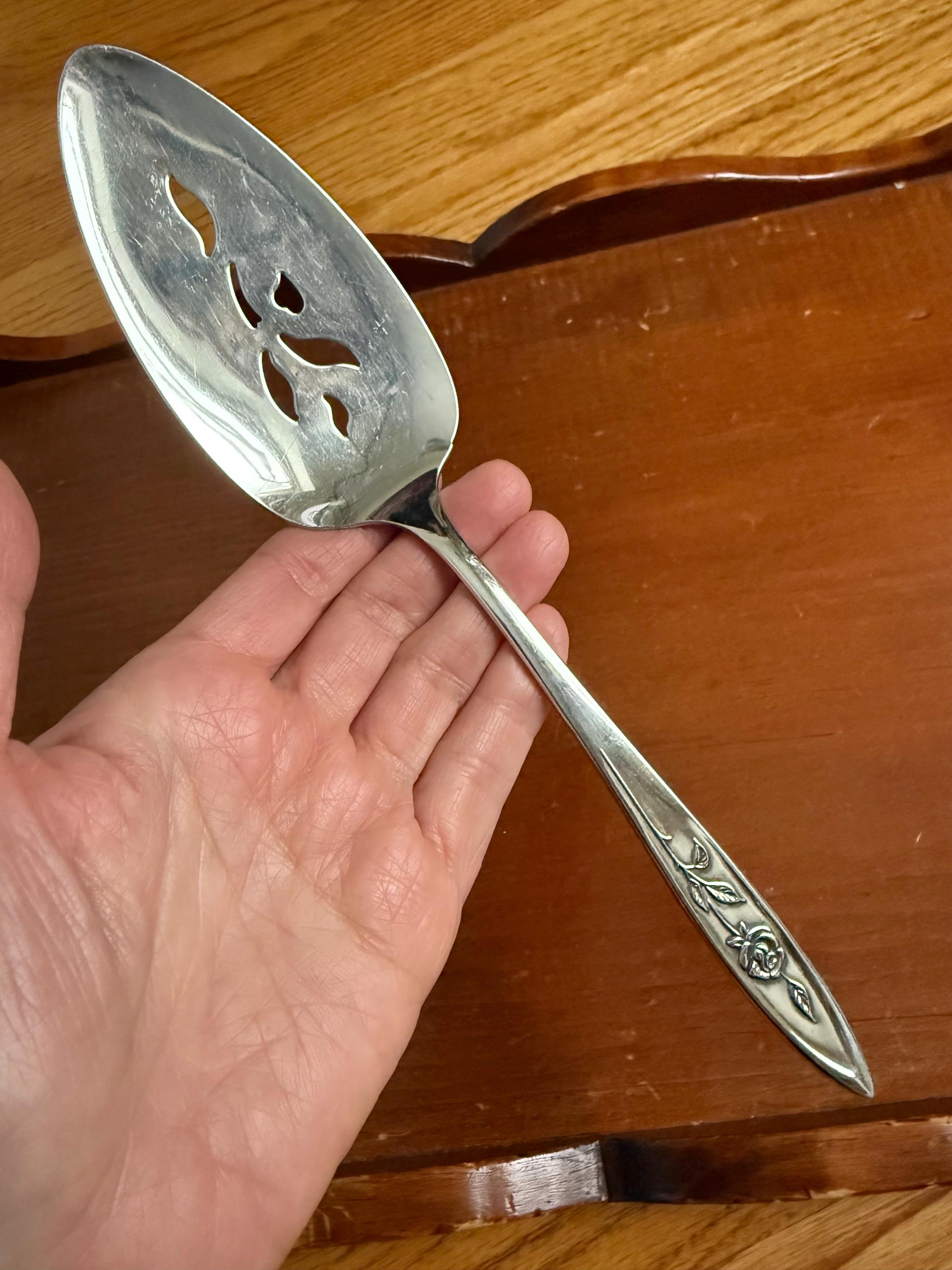 Vintage 1960s Oneida Community My Rose Stainless Flatware & Serving ...