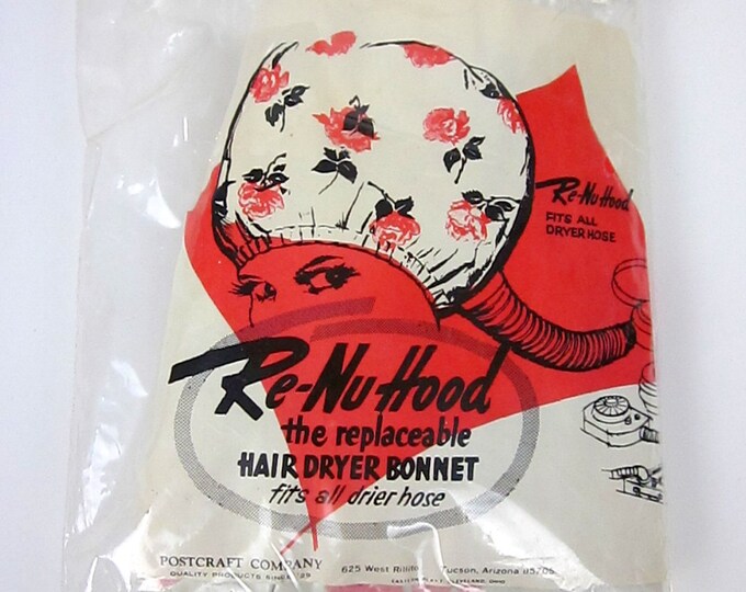 Replacement Hair Dryer Bonnet 60s / Re-nu-hood / Fits All Drier Hose ...
