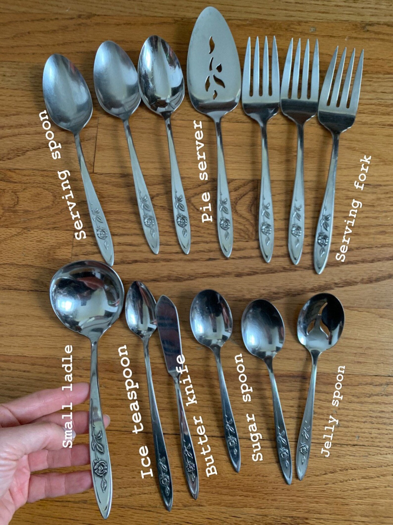 Vintage 1960s Oneida Community My Rose Stainless Flatware - Etsy