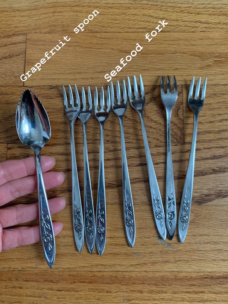 Vintage 1960s Oneida Community My Rose Stainless Flatware - Etsy