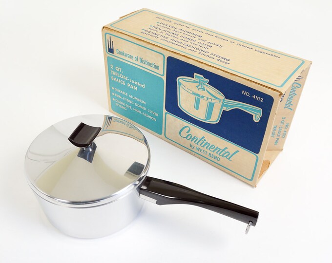 Vintage 1960s Cookware / 60s West Bend Continental Cookware 2 Qt Lidded ...