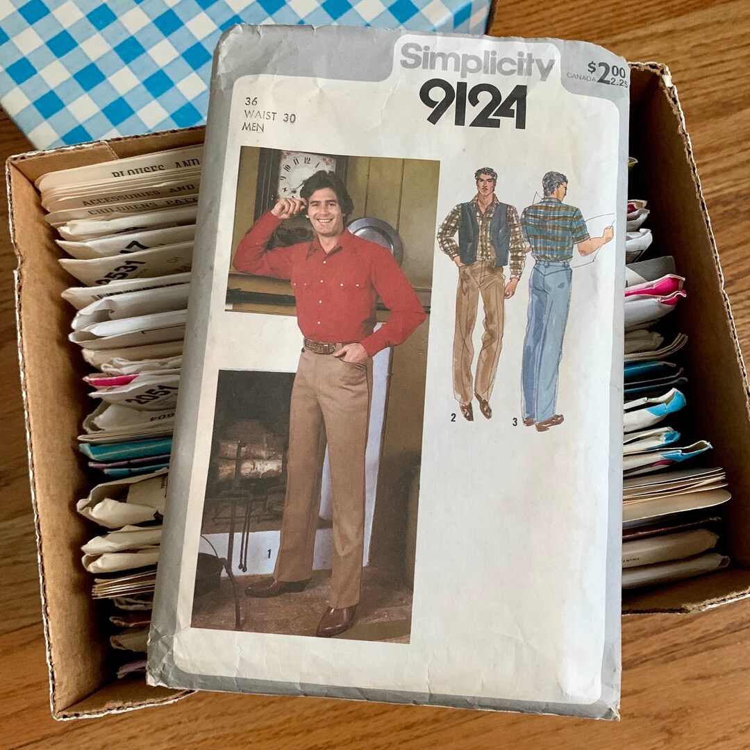 Vintage 1970s Men's Western Shirt, Pants, Reversible Vest Sewing ...
