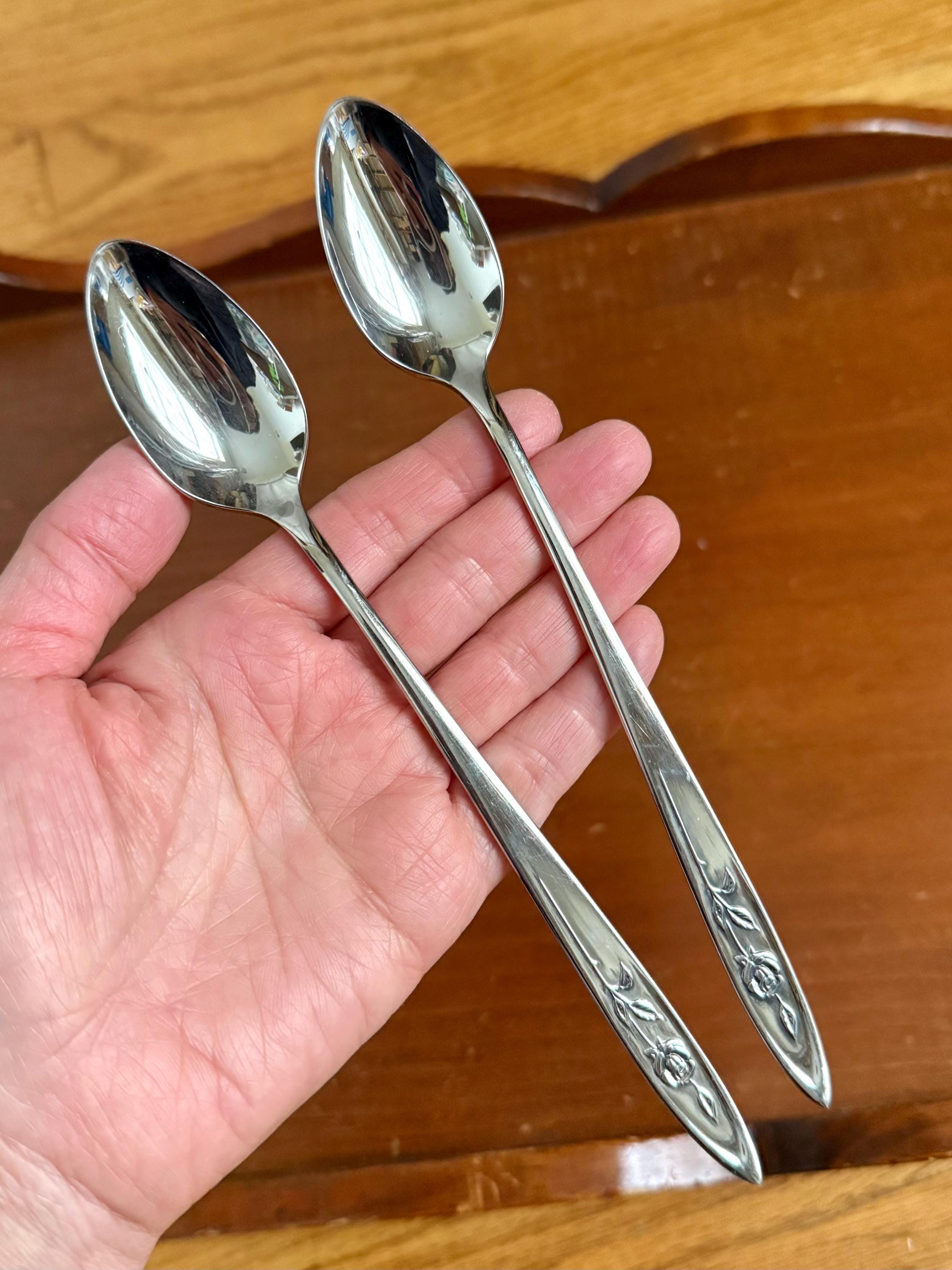 Vintage 1960s Oneida Community My Rose Stainless Flatware & Serving ...