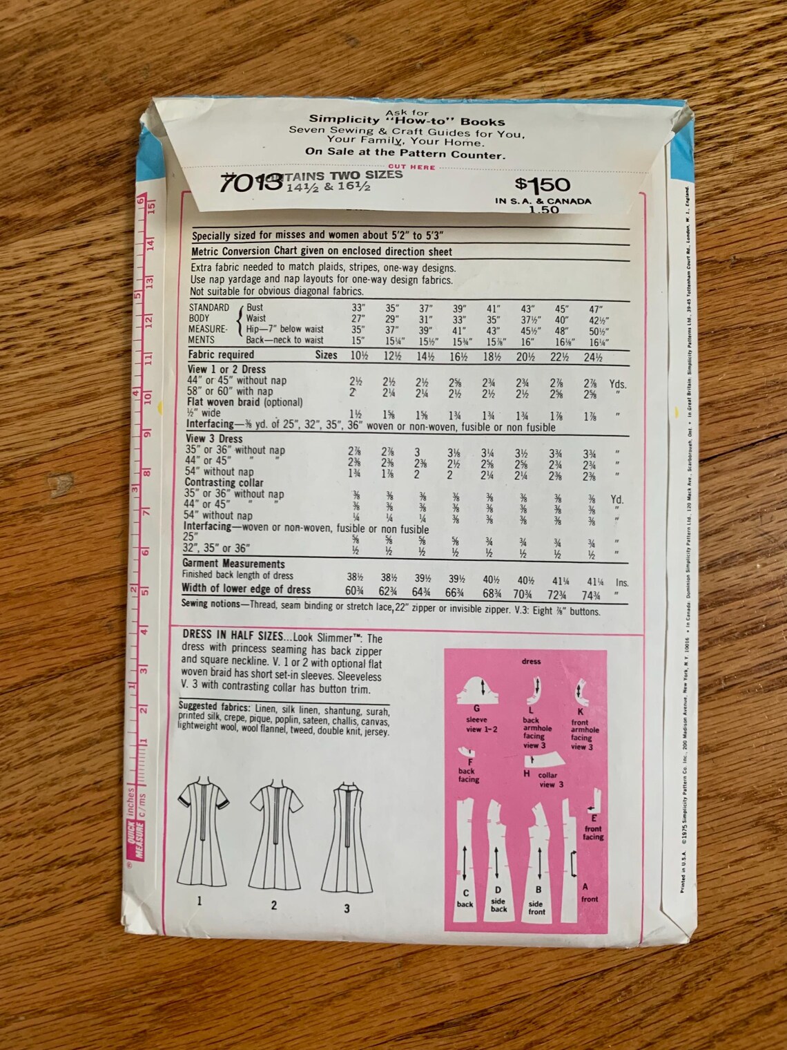 Vintage 1970s Women's Princess Seam A-line Dress Sewing Pattern ...