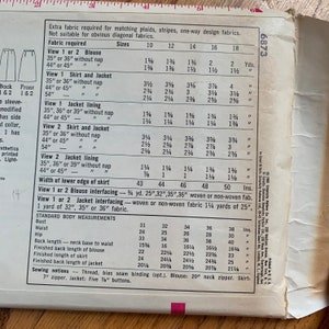 Vintage 1960s Sewing Pattern, B32 Women's Skirt Suit and Blouse ...