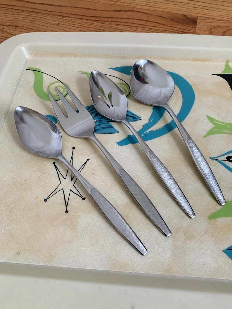 Vintage 60s International Deluxe Saturna Serving Utensils - Mid Century ...