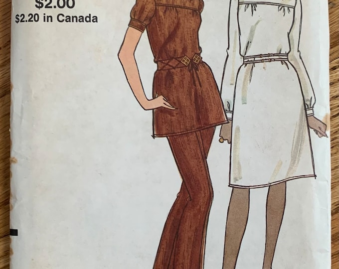 Vintage 1970s Sewing Pattern, B31" PETITE Womens Pantsuit or Skirt Suit ...