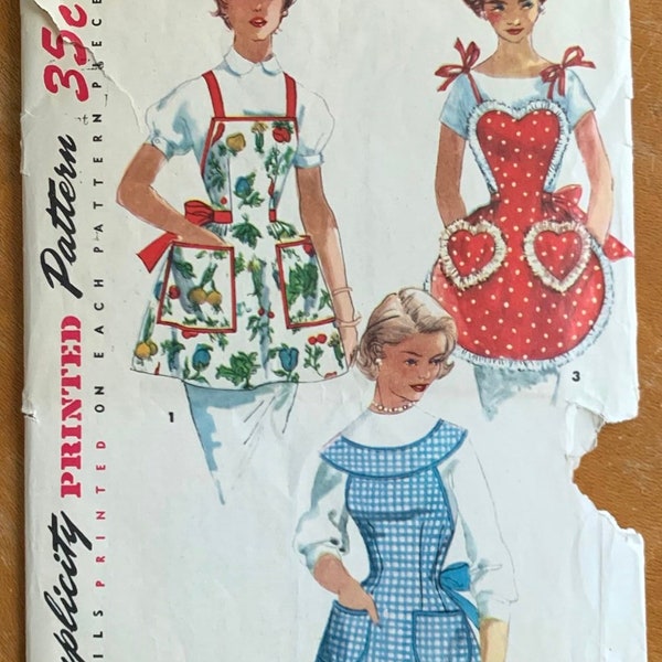 1950s Apron Pattern - Etsy