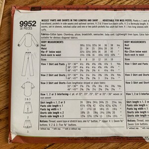 Vintage 1980s Womens Sewing Pattern, B36 Casual Button Front Shirts ...