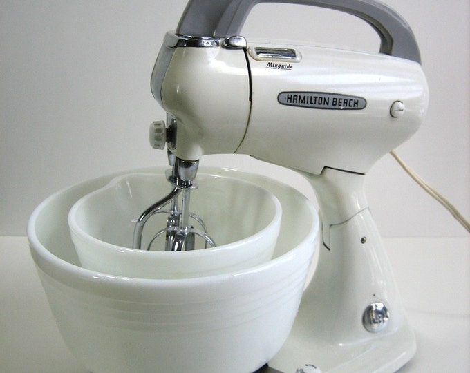 Vintage Hamilton Beach Model H Stand Mixer and Hand Mixer - Etsy