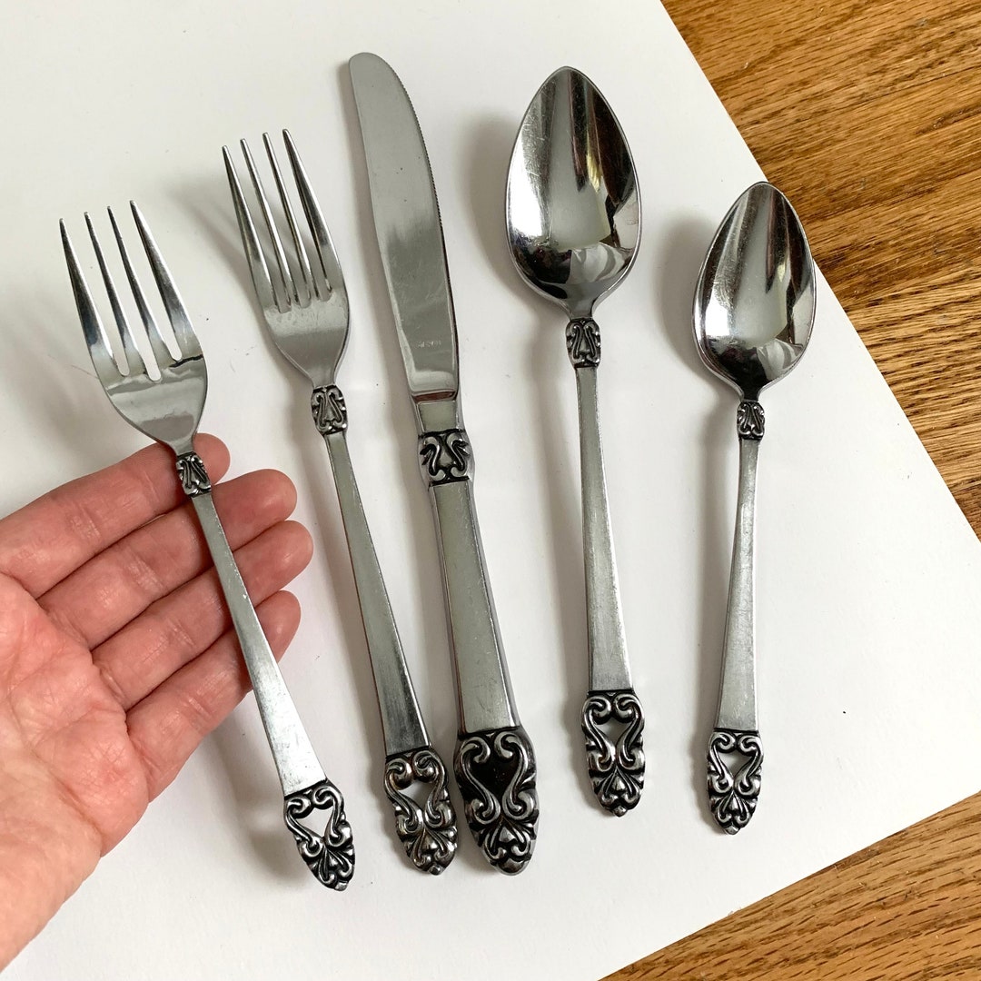 Vintage 60s Grace Symphony Stainless Flatware Set Used 56 Pcs - Almost ...