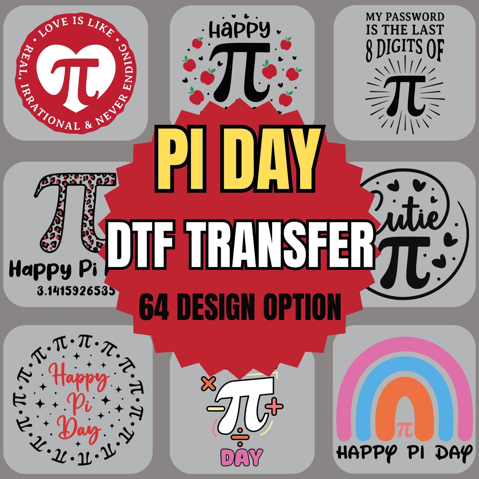 Cute Pi Day Heat Press, Math Instre Me Happy Pi Day Shirt Dtf Transfer ...