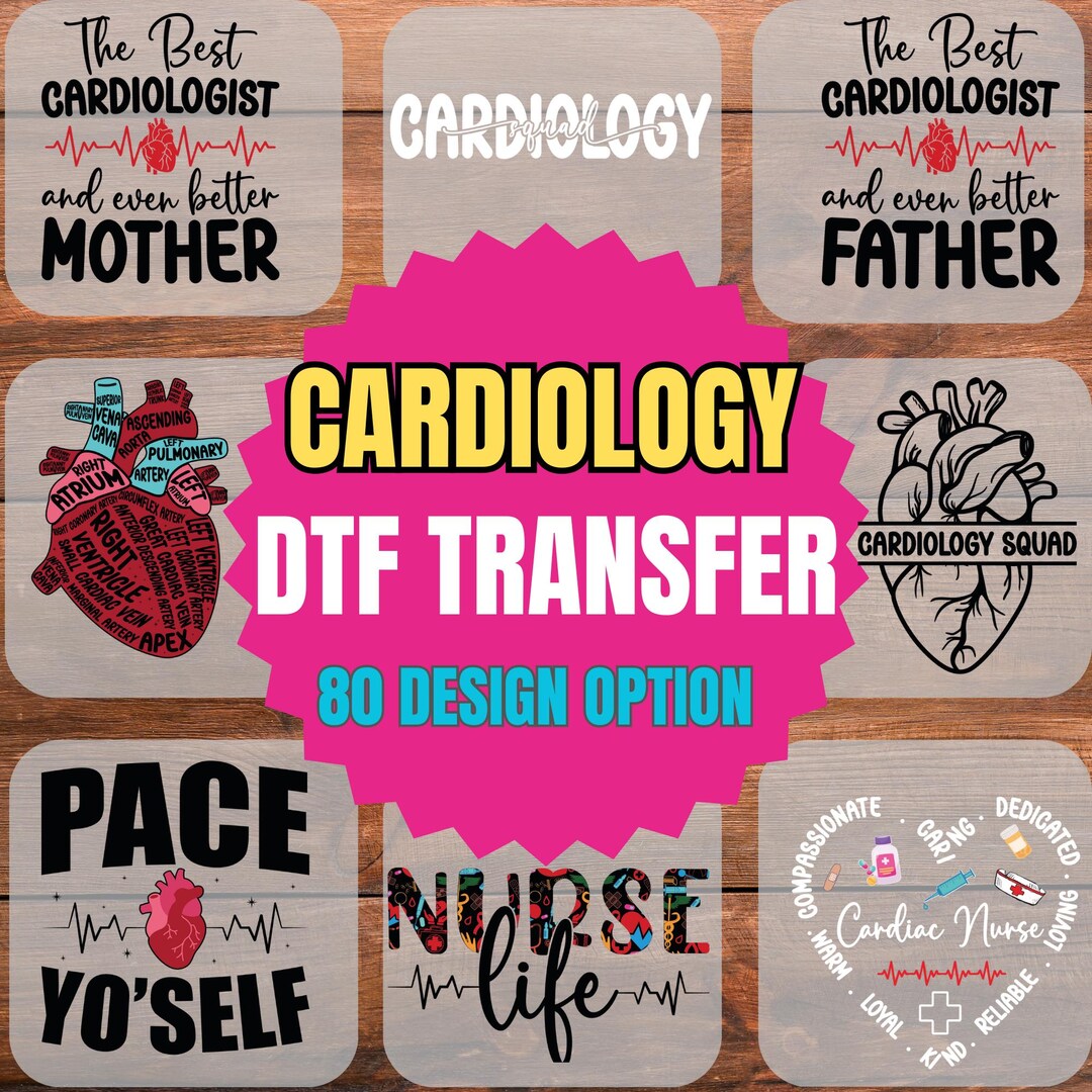Heart Anatomy Shirt Print, Cardiology DTF Transfer, Cardiology Nurse ...