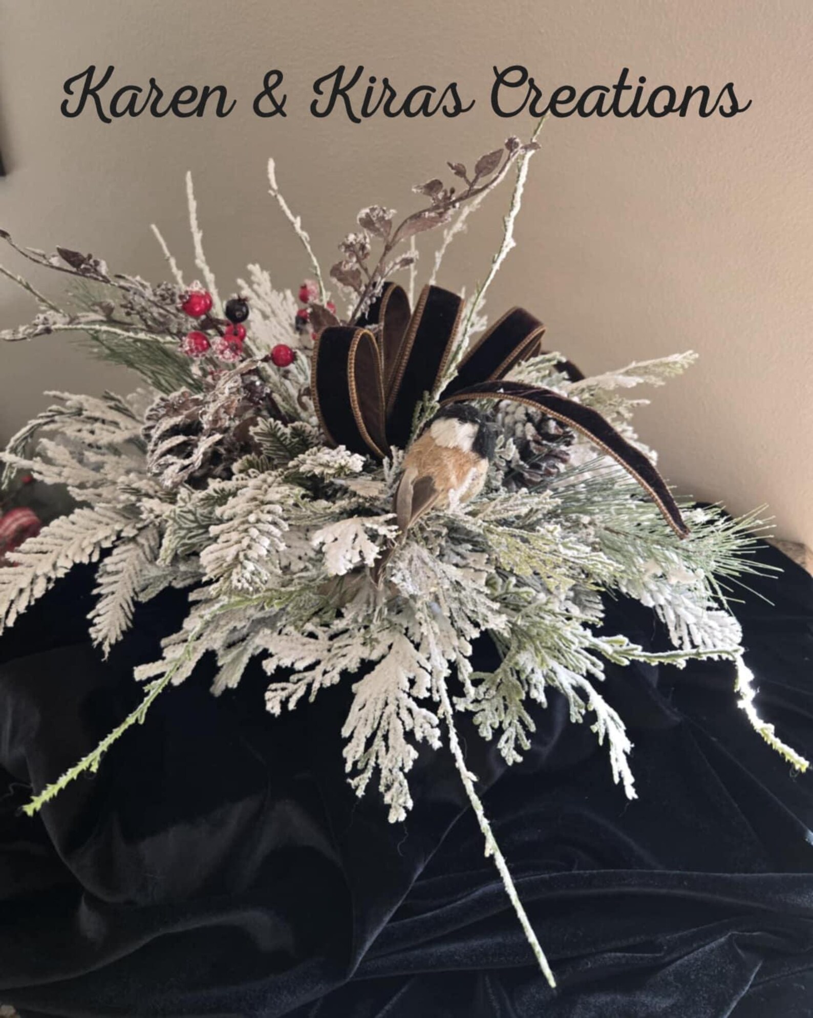 Holiday / Winter Centerpiece - Etsy