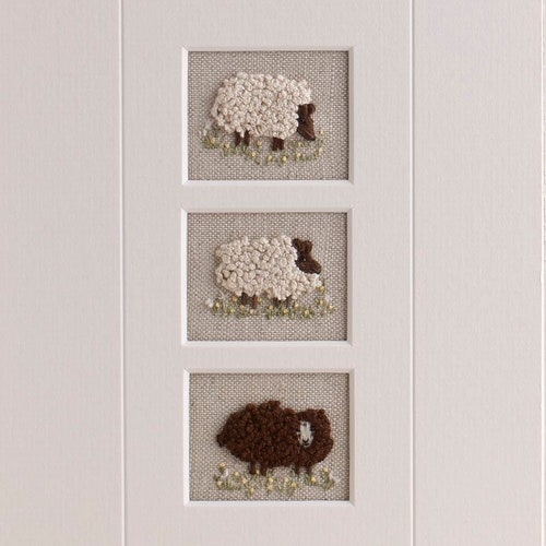 Stumpwork Embroidery Kit Counting Sheep - Etsy