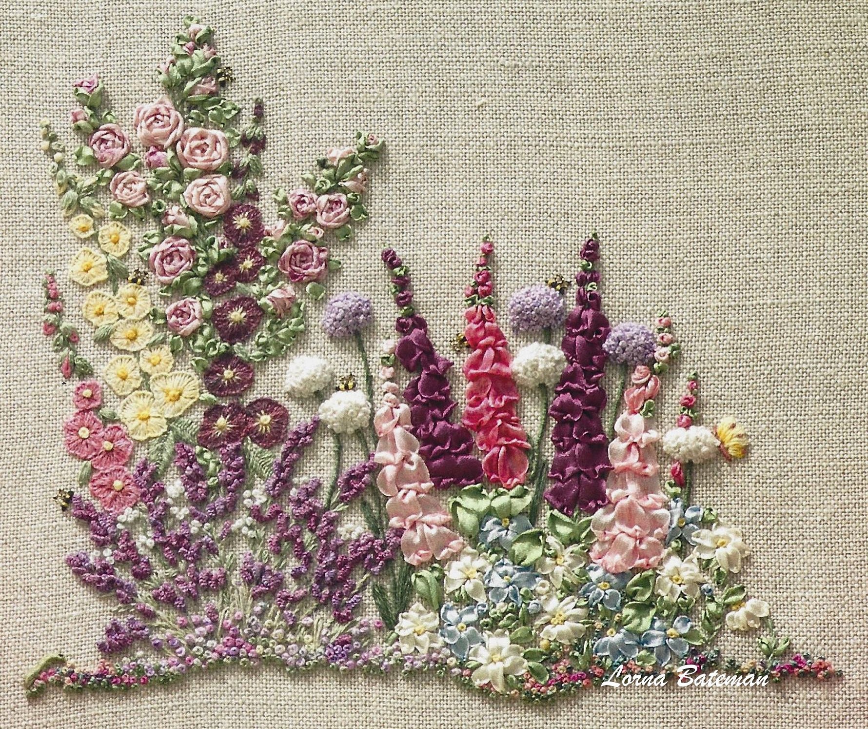 My Cottage Garden Pattern & Print Ribbons and Threads NOT - Etsy UK