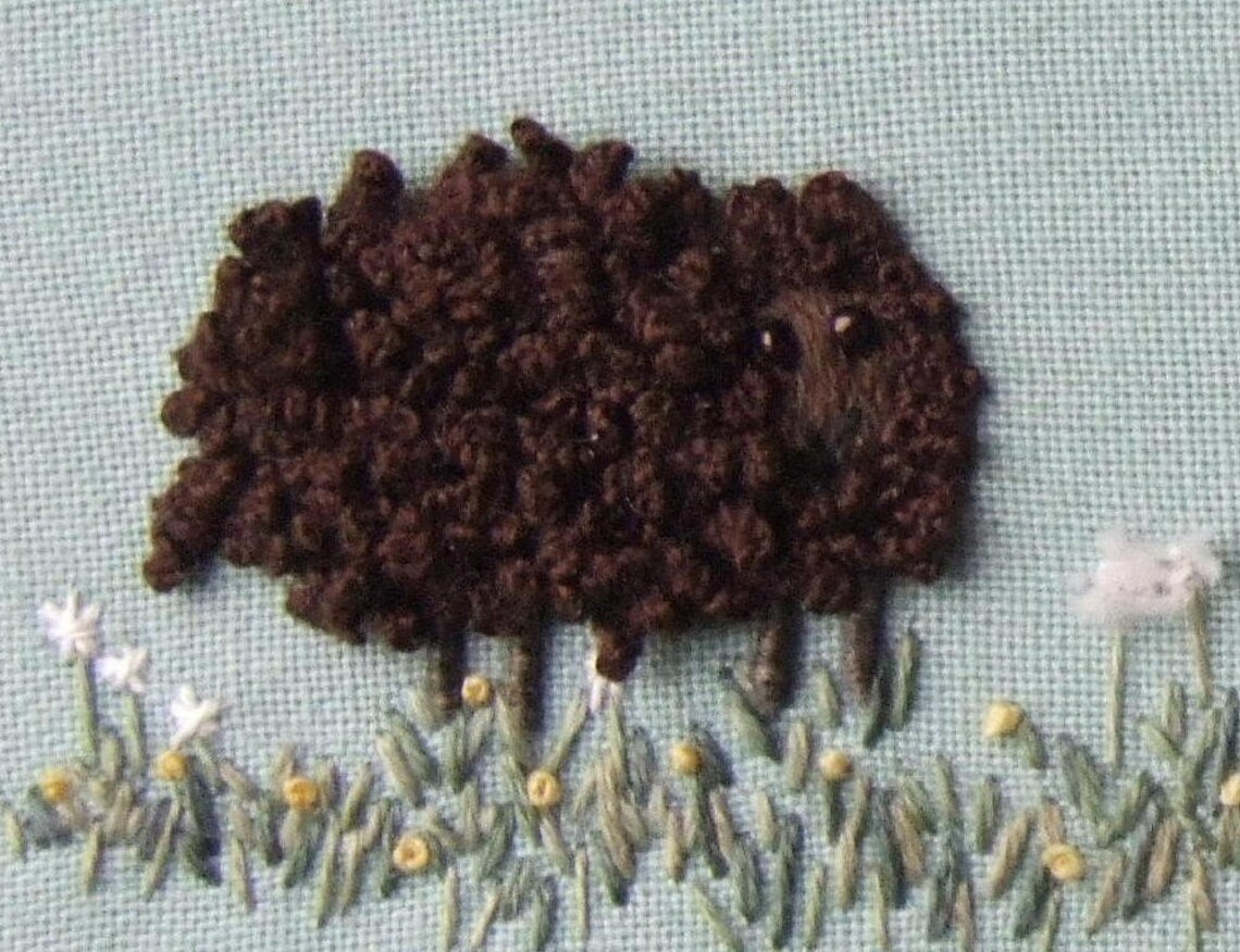 Stumpwork Embroidery Kit - Counting Sheep - Etsy