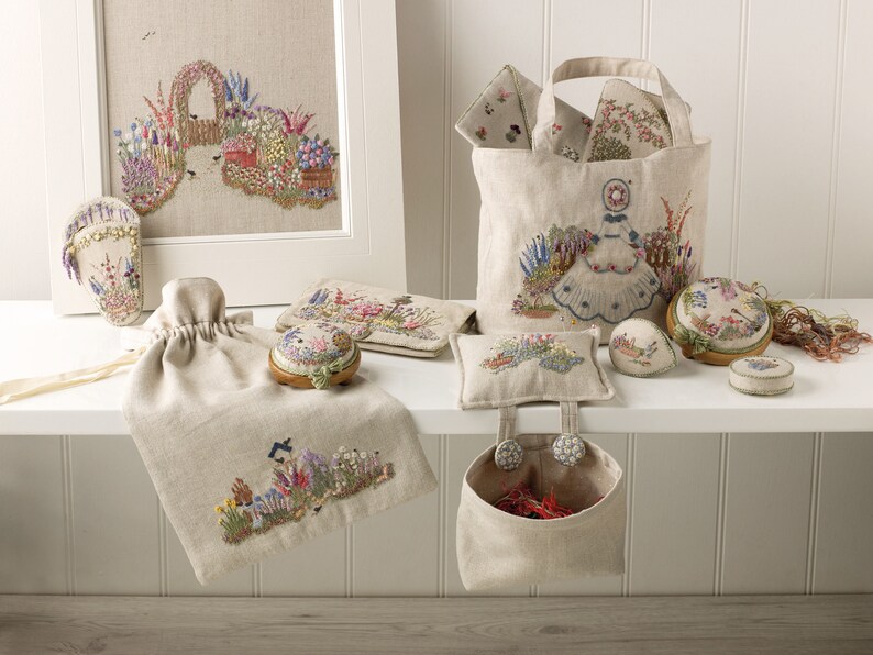Embroidered Country Gardens - Large Collection - Etsy