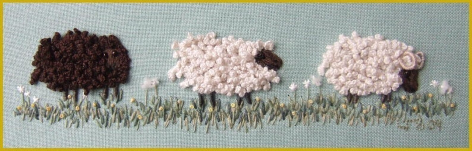 Stumpwork Embroidery Kit - Counting Sheep - Etsy