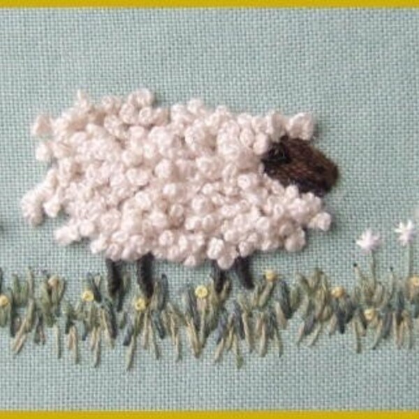 Sheep Embroidery - Etsy
