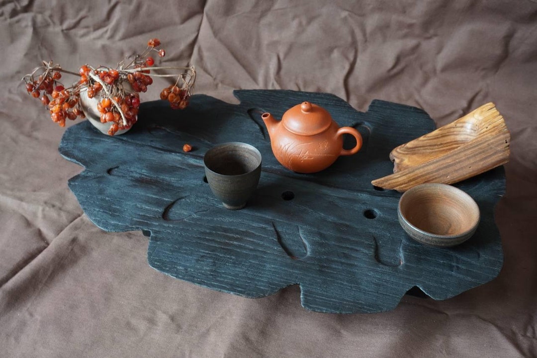 Chaban, Tea Table Made of Oak for сhinese Tea Ceremony, Tea Trey ...