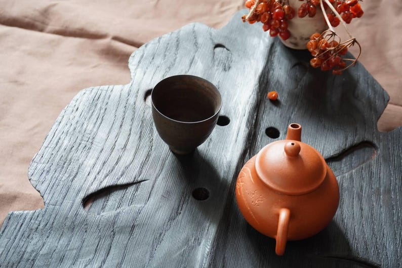 Chaban, Tea Table Made of Oak for сhinese Tea Ceremony, Tea Trey ...