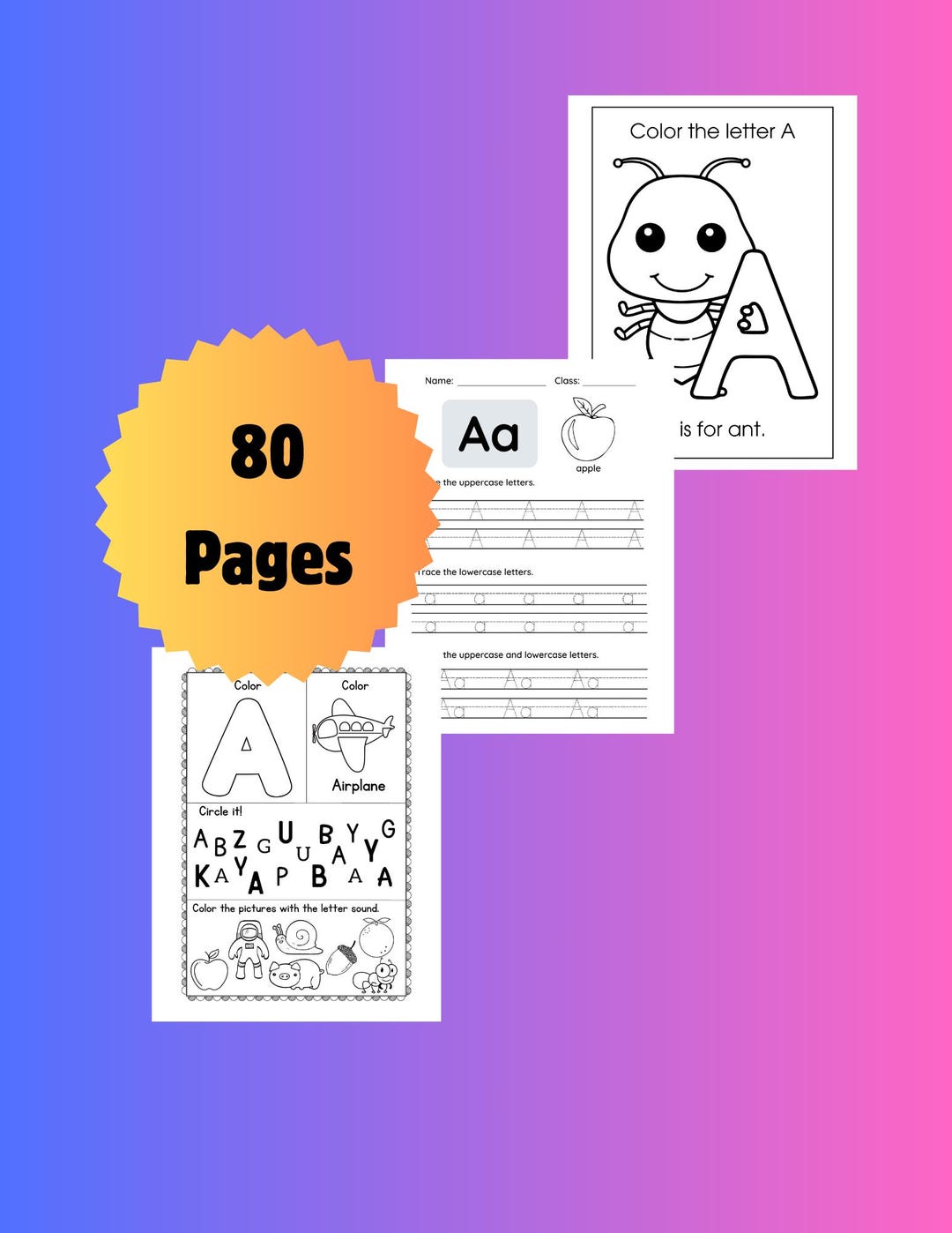 My Alphabet Book - Etsy