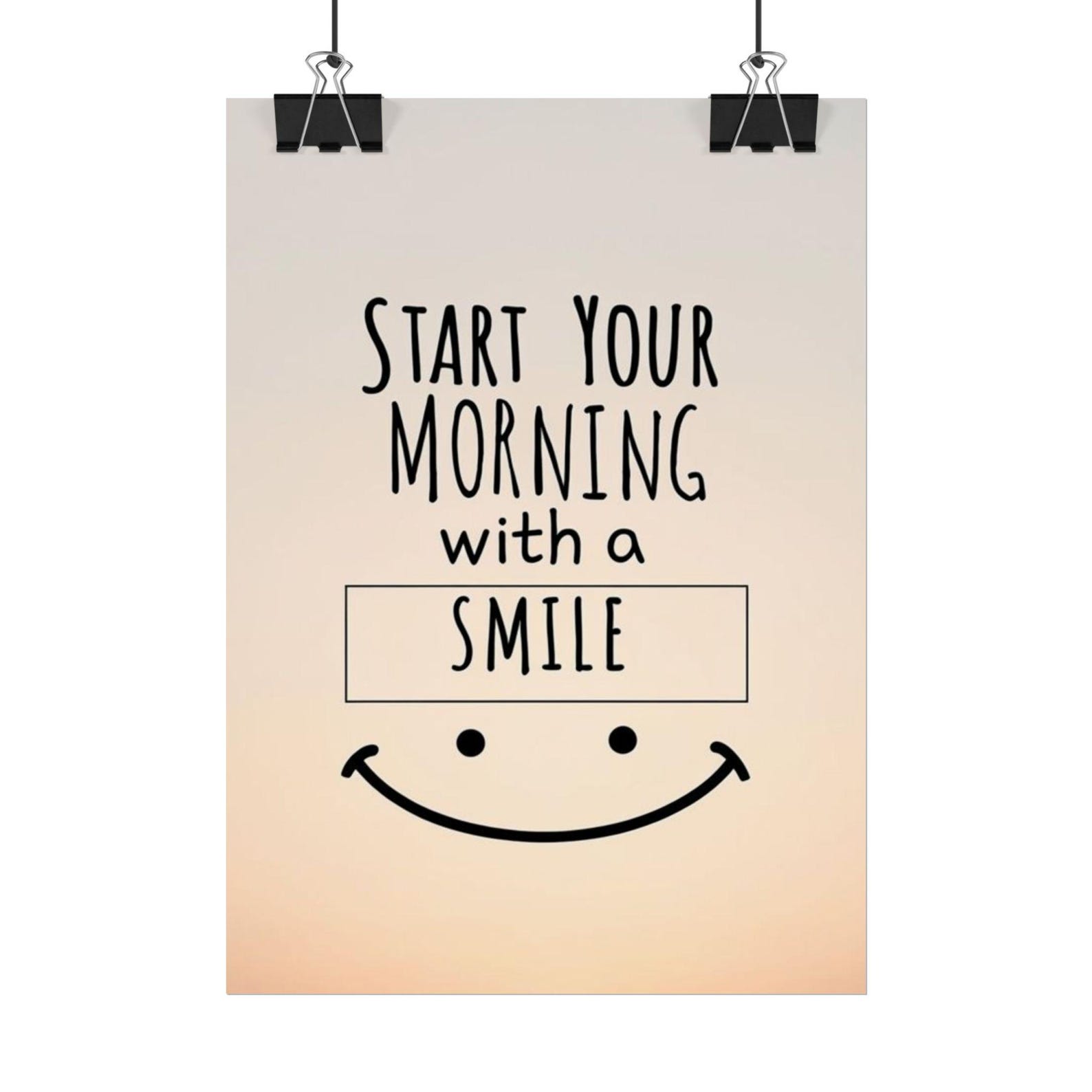 Inspirational Rolled Poster, Motivational Wall Decor, Positive Vibes ...