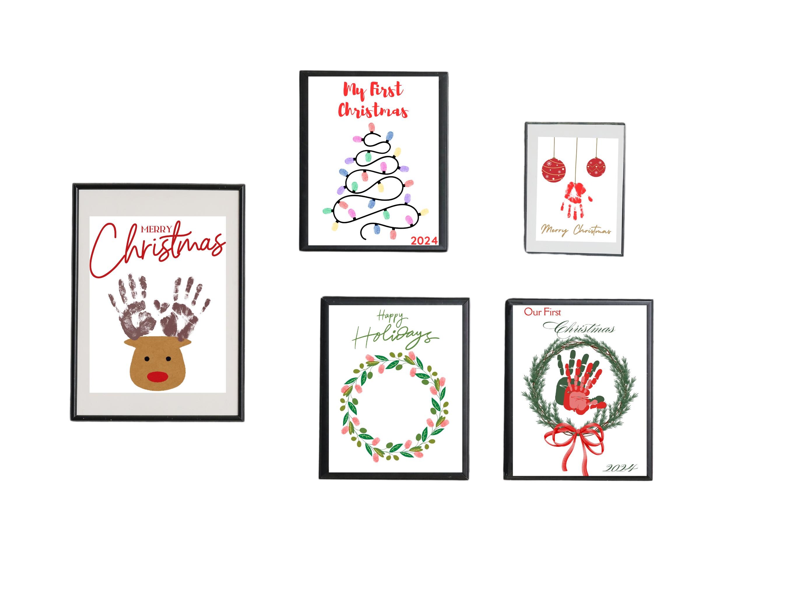Christmas Handprint Art Bundle Holiday Craft Handprint Craft Keepsake ...