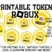 Roblox Printable Robux Chocolate Coin Labels, Roblox Party Decor, Robux ...