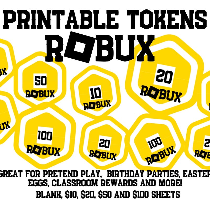 Roblox Printable - Etsy